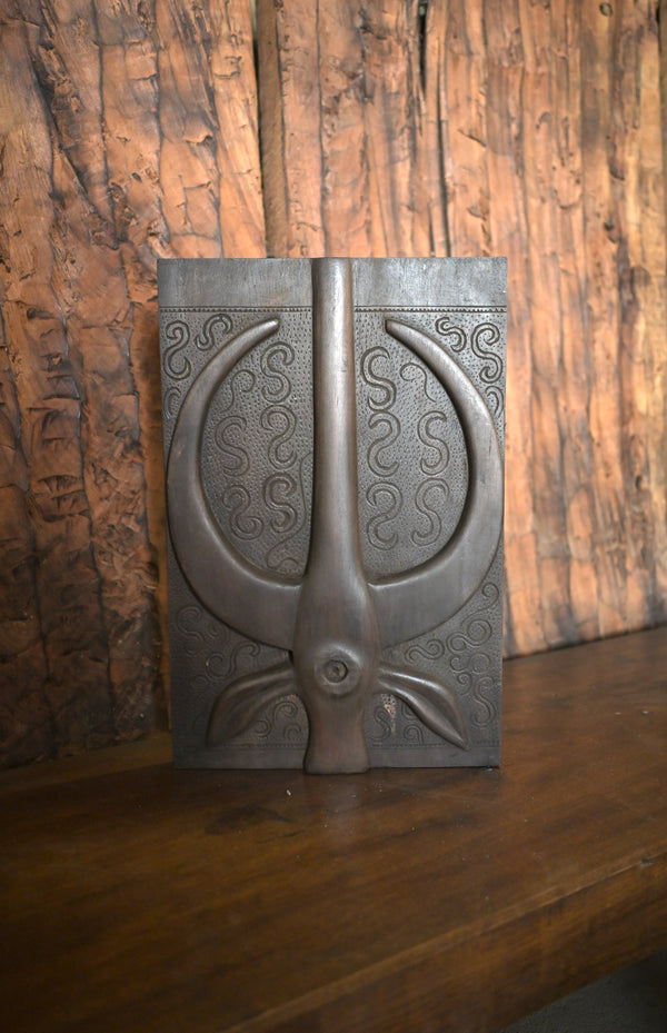 Exotic Naga Gamari Wood Panel [Mithun Head] – Northeast Handicrafts